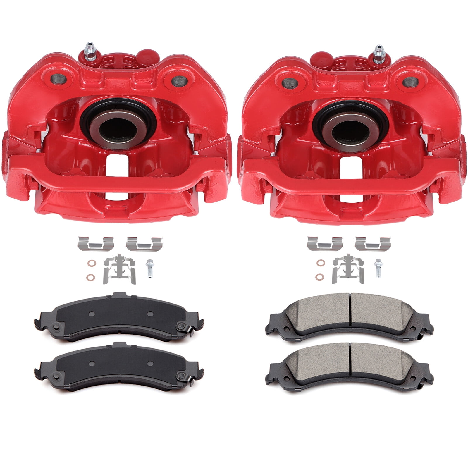 SCITOO Rear Brake Calipers With Bracket & Brake Pads 18-B4726 18-B4727 ...