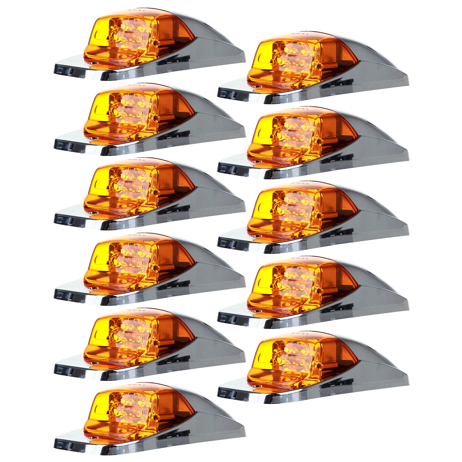SCITOO Set Of 11 AmberLen AmberLight Cab Marker Top Roof Running Lights ...