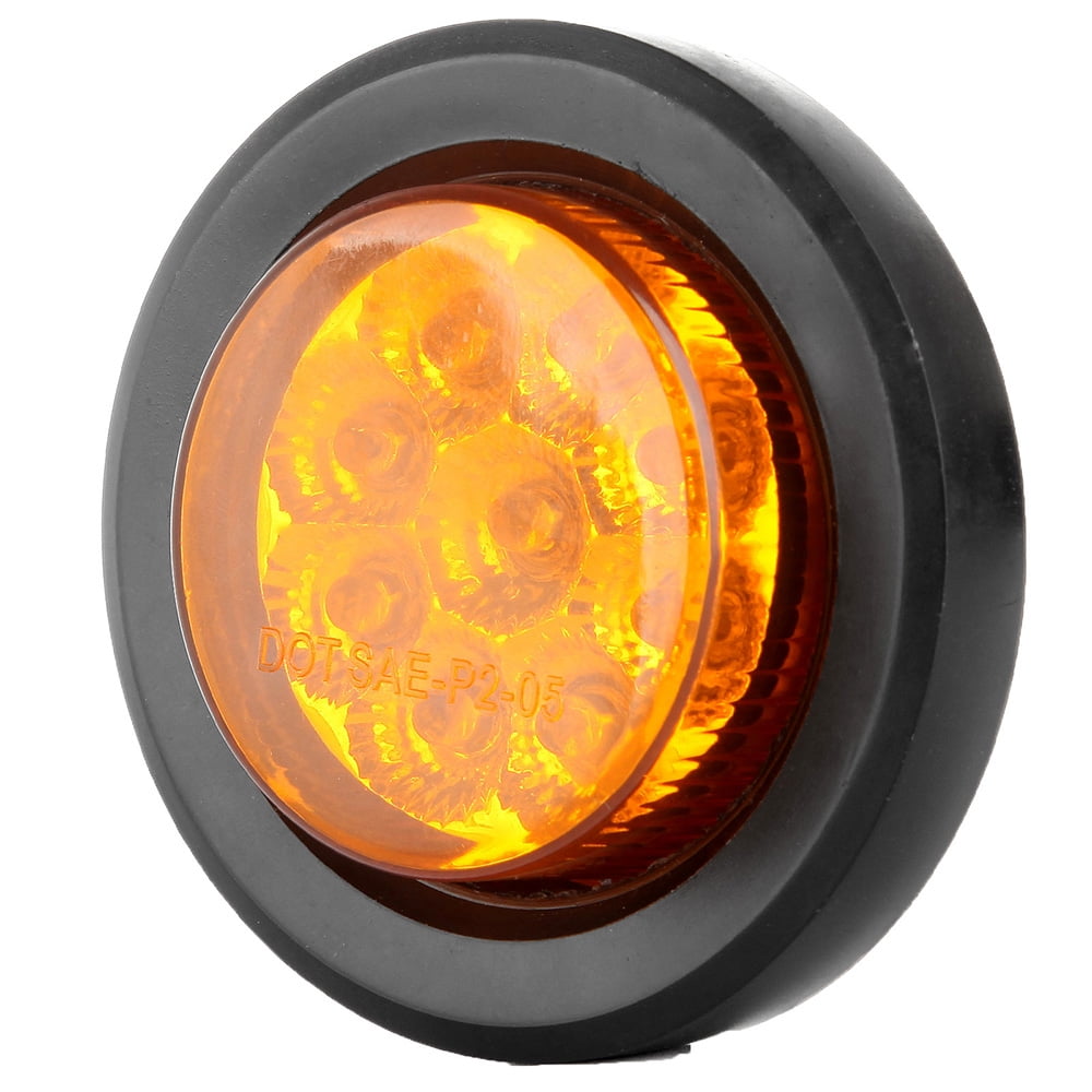 SCITOO Set of 16 2" 9 Led AmberLen AmberLight Round 960-1LA Trailer Led ...