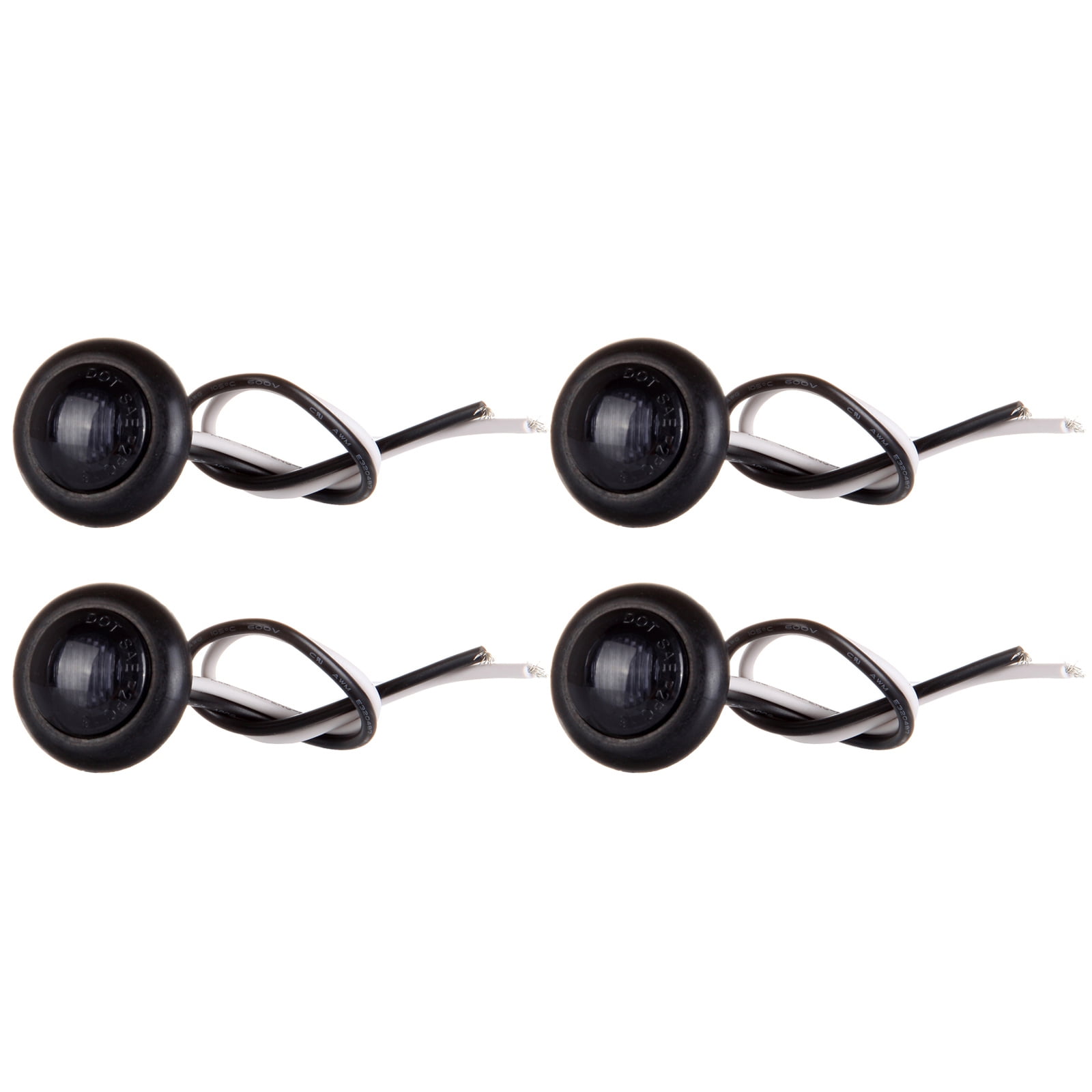 SCITOO Set Of 4 1 Diodes Smoke Len AmberLight Round 998-1-SA Led Side ...