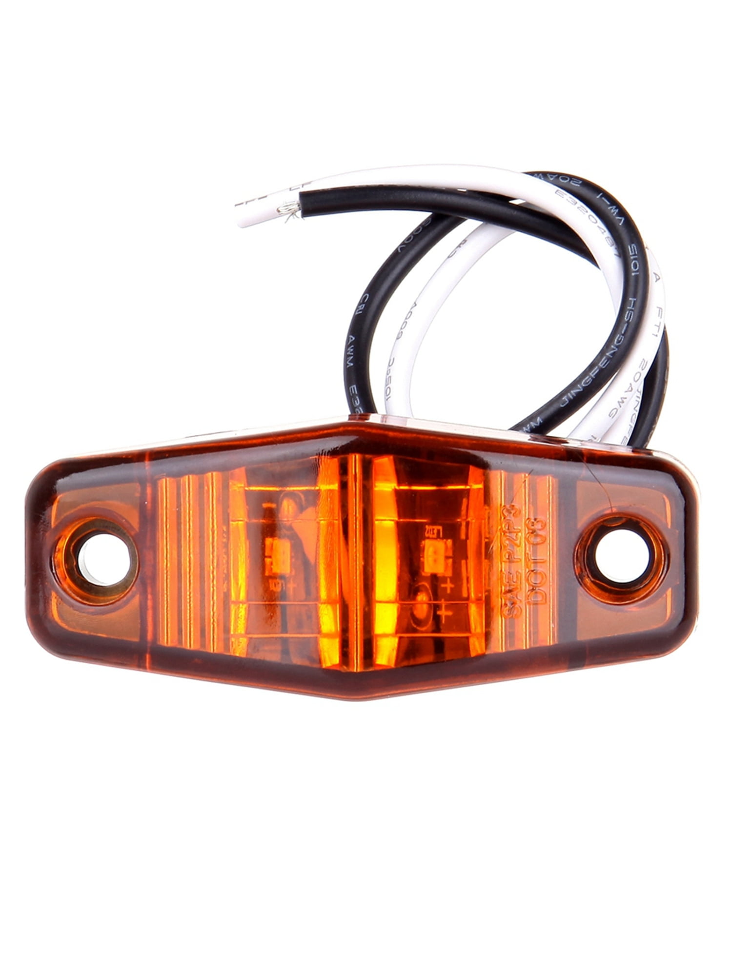 SCITOO Set Of 4 2.5" AmberLen AmberLight Oval Trailer Led Side Marker ...