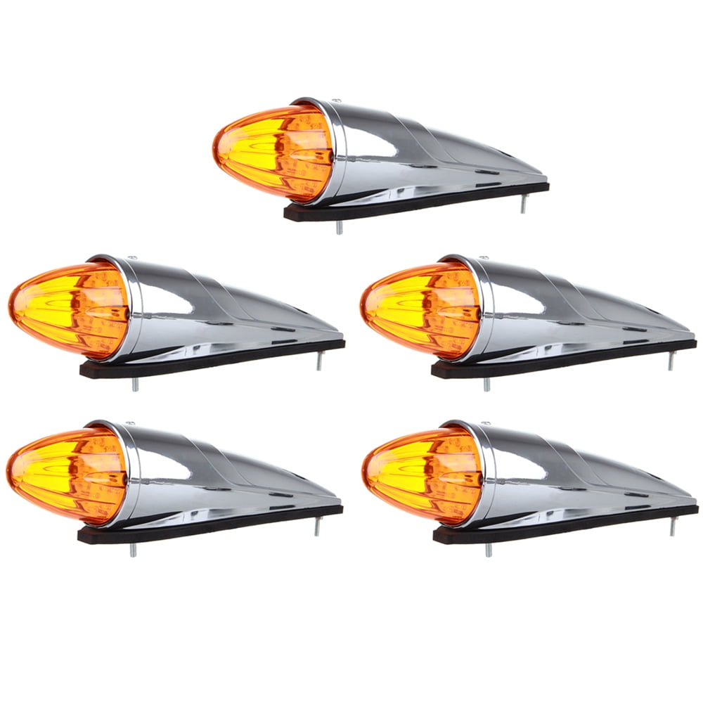 SCITOO Set Of 5 17 Led AmberLen AmberLight Torpedo Cab Marker Lights ...