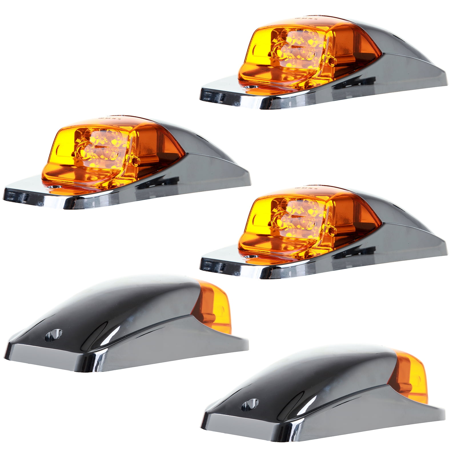 SCITOO Set Of 5 AmberLen AmberLight Cab Marker Top Roof Running Lights ...
