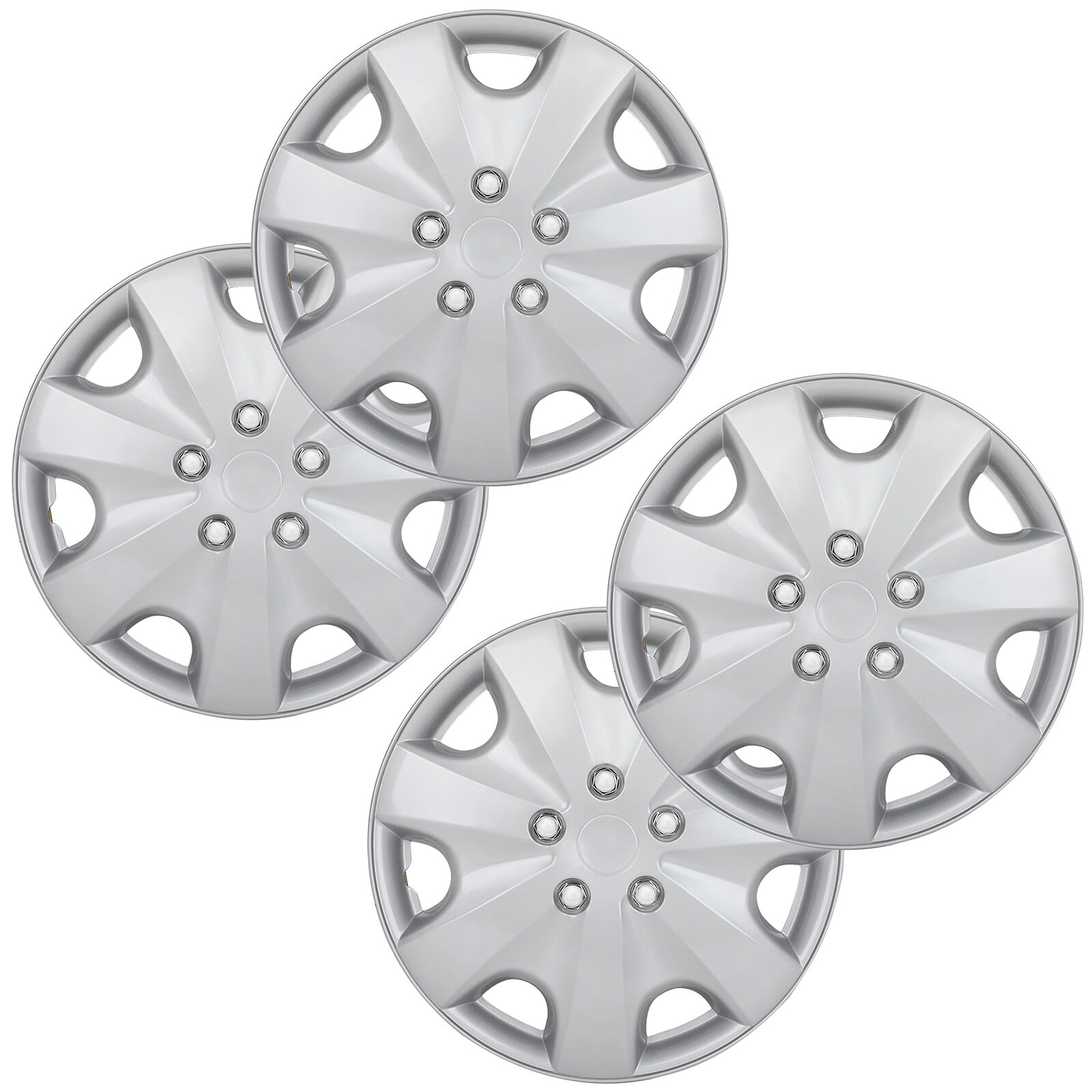 SCITOO Snap On Hubcap Auto Tire Replacement Exterior Cap OEM Steel ...