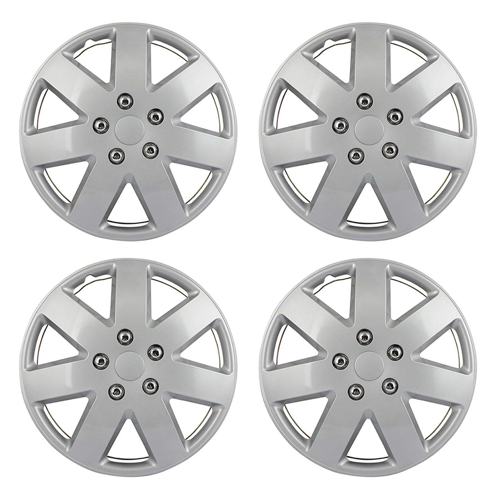 SCITOO Snap On Hubcap Auto Tire Replacement Exterior Cap OEM Steel ...