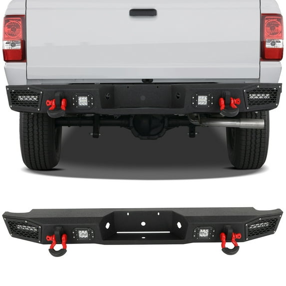 SCITOO Steel Rear Bumper fit for 1993-2011 for Ford Ranger Bumper,W/D ...