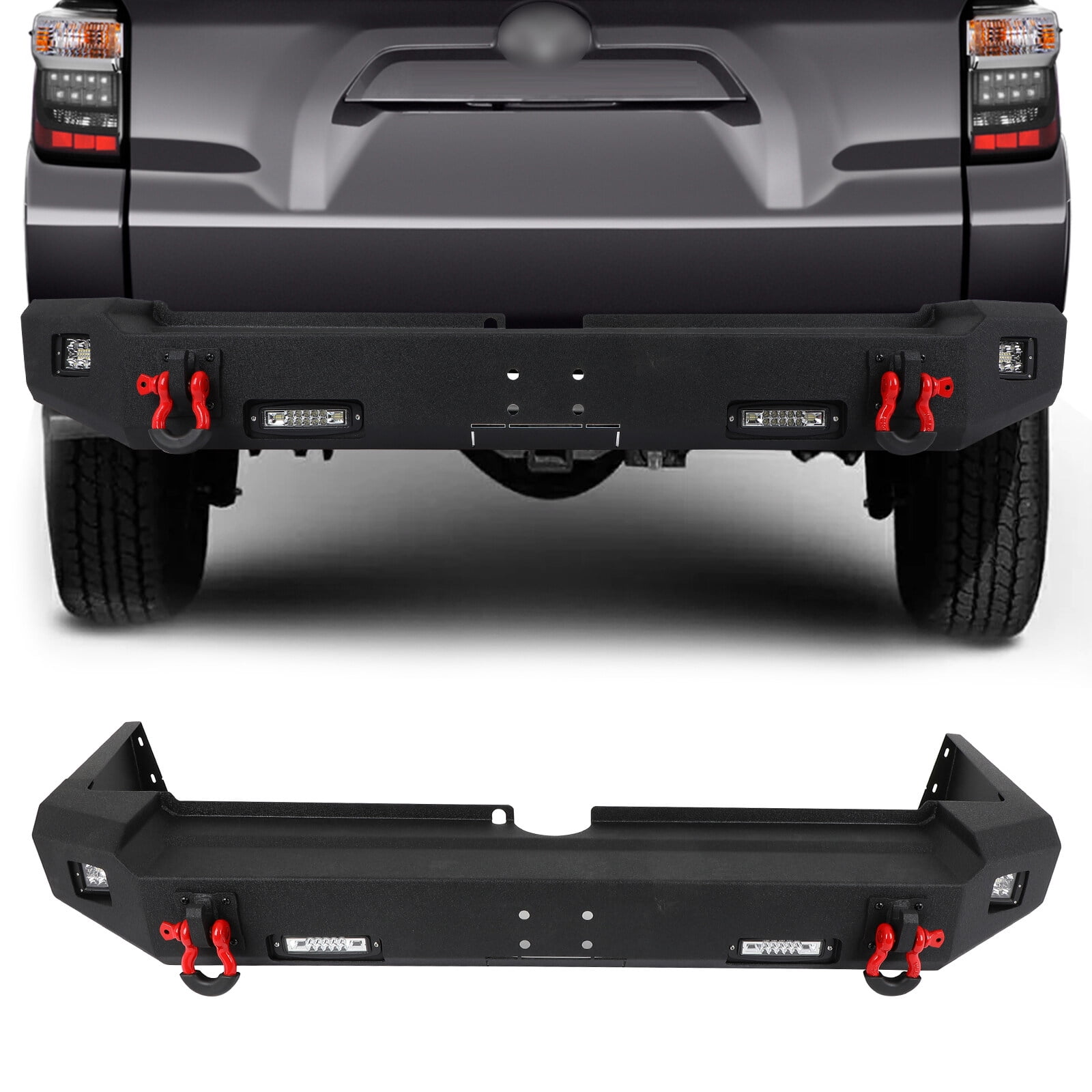 SCITOO Steel Rear Bumper fit for 2015-2020 for Toyota 4Runner Bumper,W ...