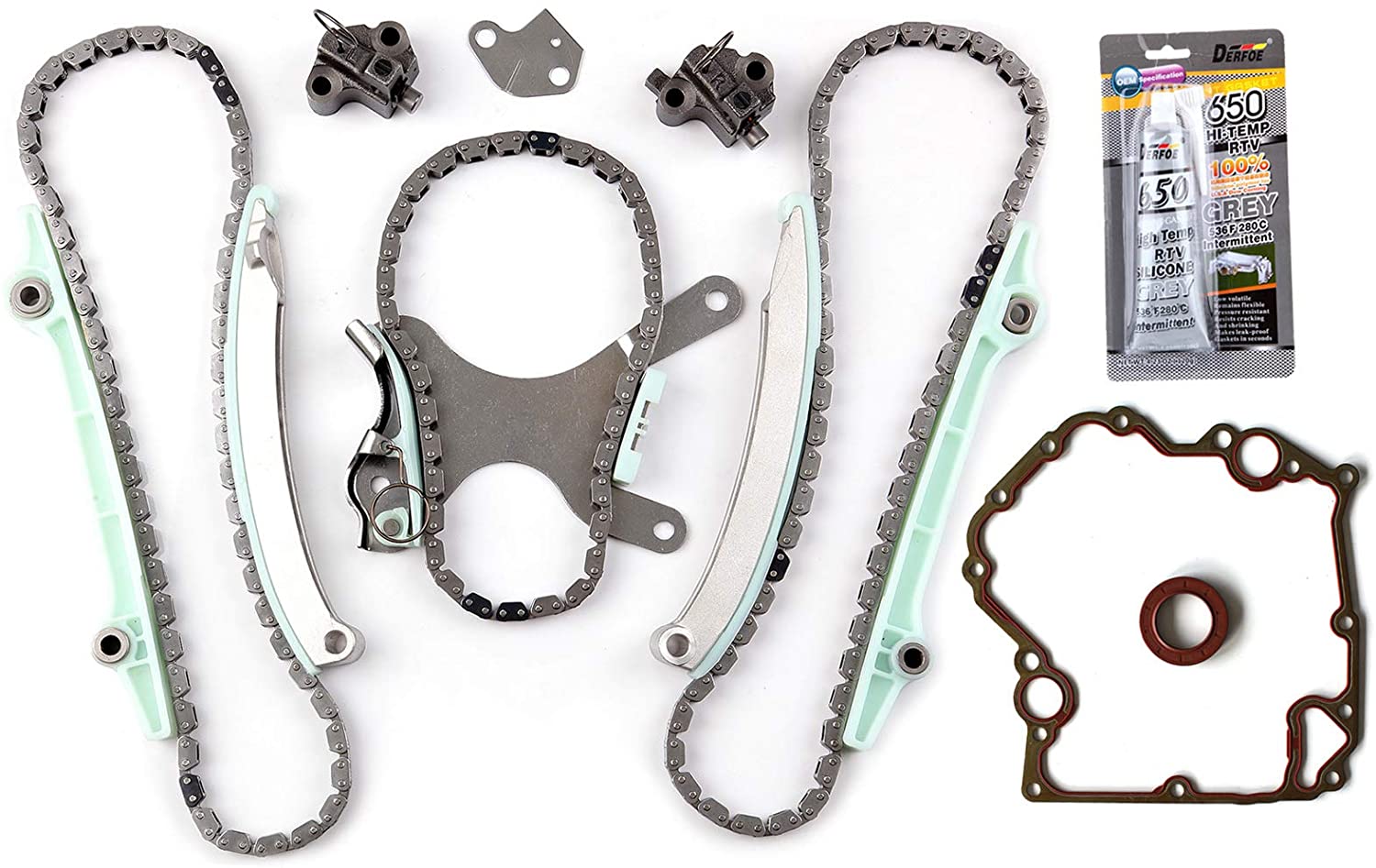 SCITOO Timing Chain Cover Gasket Kit fits for 2000-2007 TK5047NG WP120 ...