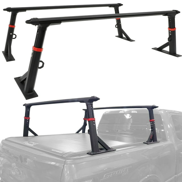 SCITOO Truck Bed Ladder Rack for Universal Pickup Truck Overland Rack ...