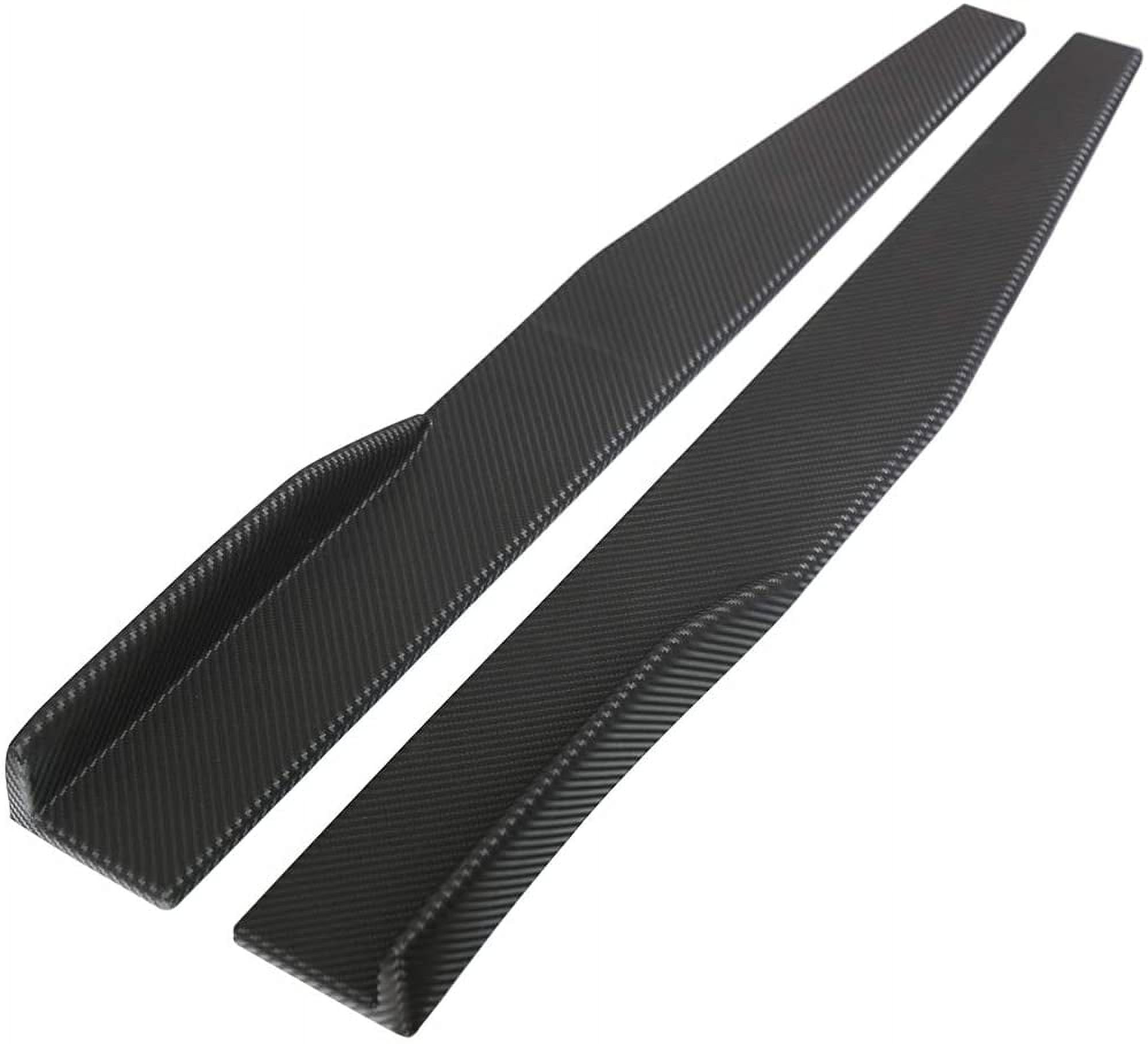 SCITOO Universal Carbon Fiber Style Side Skirt Rocker Splitters ...