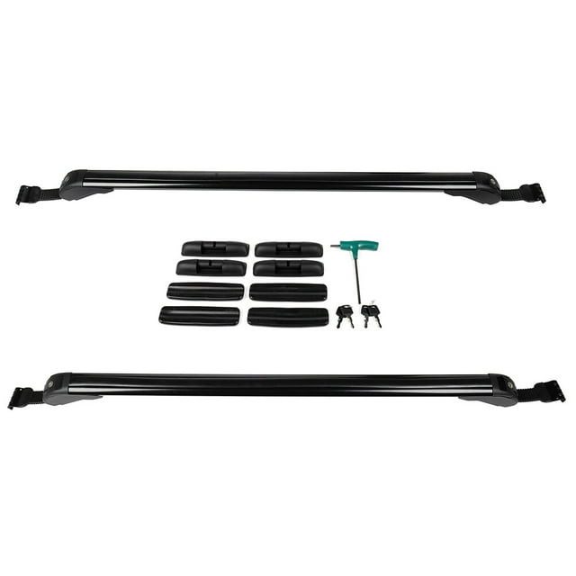 SCITOO Universal Roof Rack Adjustable 43.3" Roof Top Cross Bar Set Rock ...