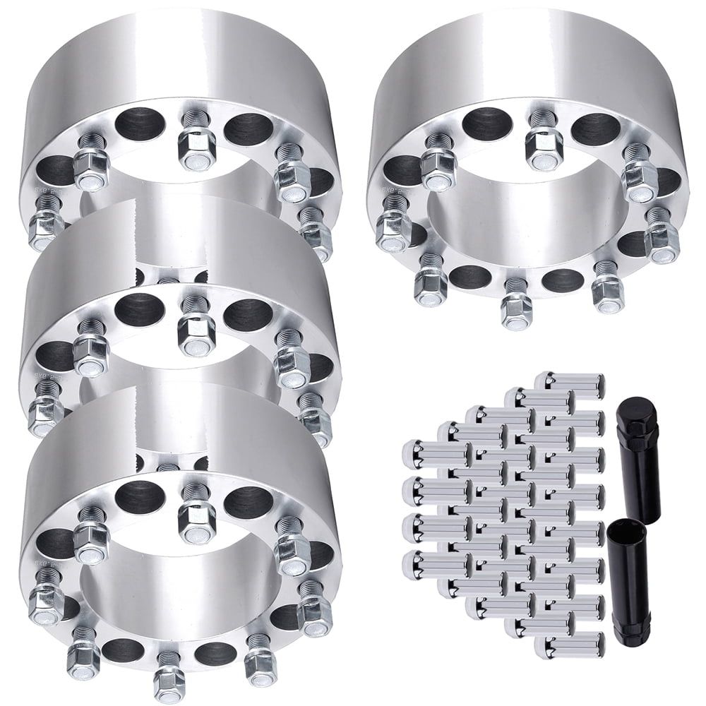 SCITOO Wheel Spacers 3 8x6.5 to 8x6.5 (125mm) +Wheel Lug Nuts 32 ...