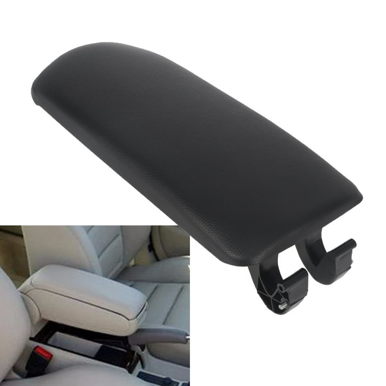 SCITOO Auto Black Armrest Center Console Lid Skin Cover with Base Replacement fit for 2004 2008 For Audi A4 B7