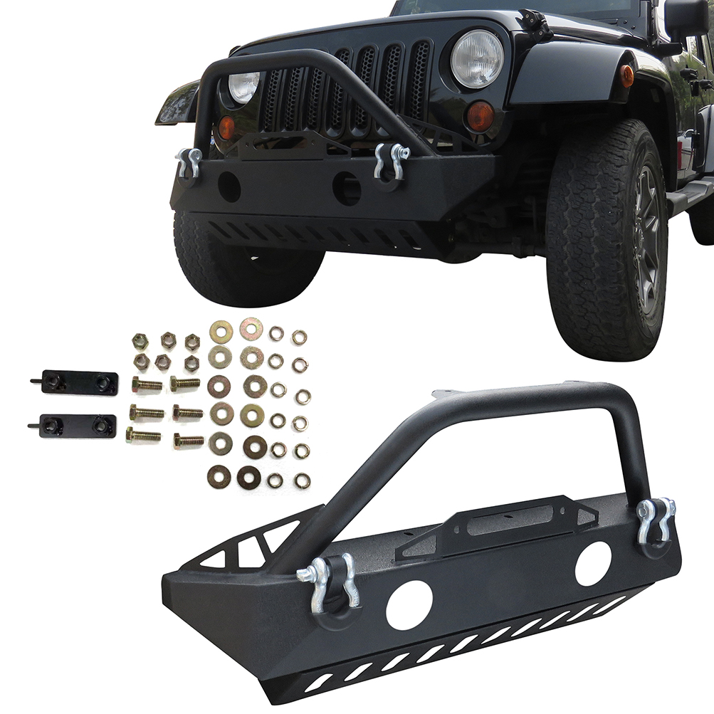 SCITOO Front Bumper Replacement for 2007-2018 for Chevrolet Wrangler JK ...