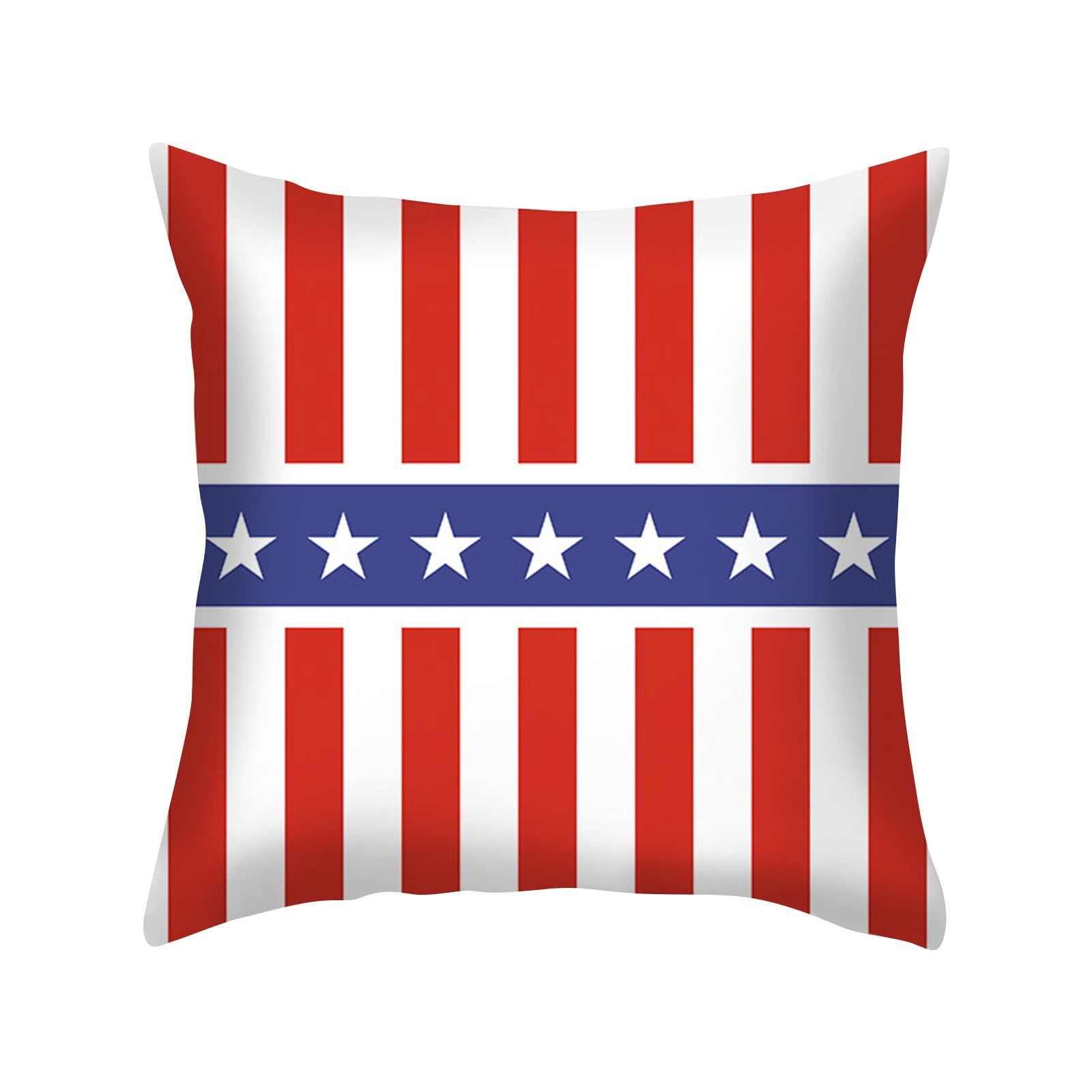SCJFNE 4th of July Pillow Covers 18x18 Inch, Patriotic Red White Blue ...