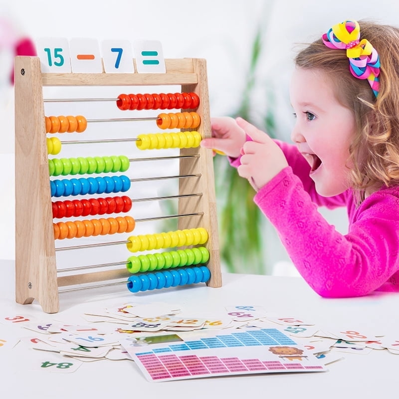 SCMYAbacus For Kids Math -Ten-speed Calculation Stand Cards Formula ...