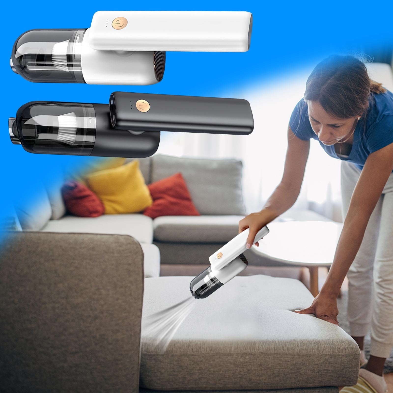 SCNOR Handheld Vacuum Cordless,Portable Vacuums Cars,Small Vacuum ...