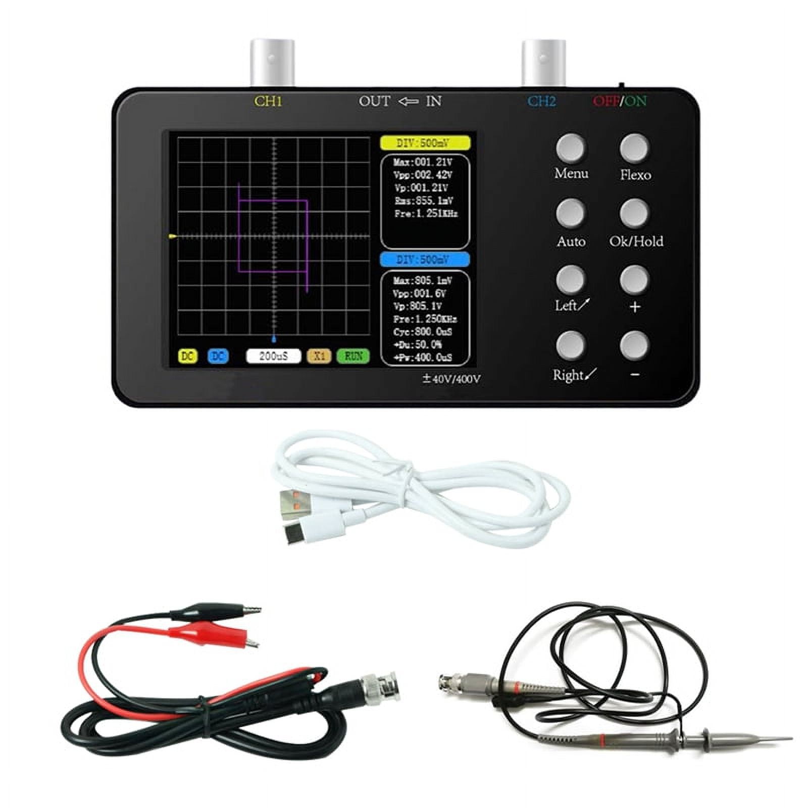 SCO2 2 Channel Digital Oscilloscope 50M Sampling Rate 10MSa/S Analog ...
