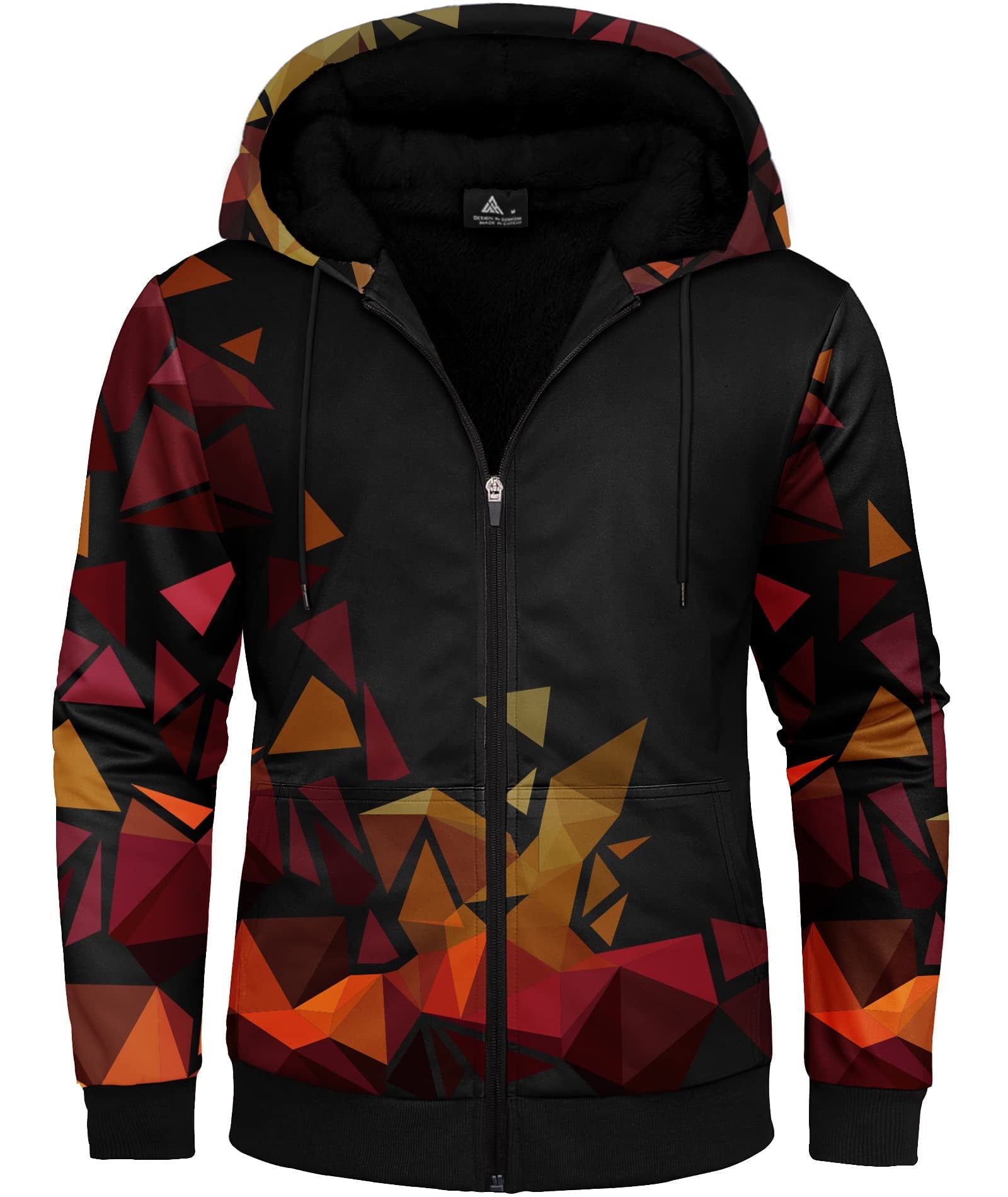 SCODI Hoodies for Men Zip Up Sweashirts Fleece Sherpa Lined Winter Wool ...