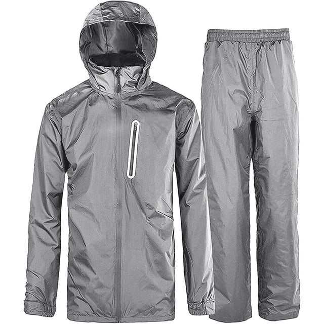 Scodi Rain Gear for Men Waterproof Protective Rain Suits Hooded Rain ...