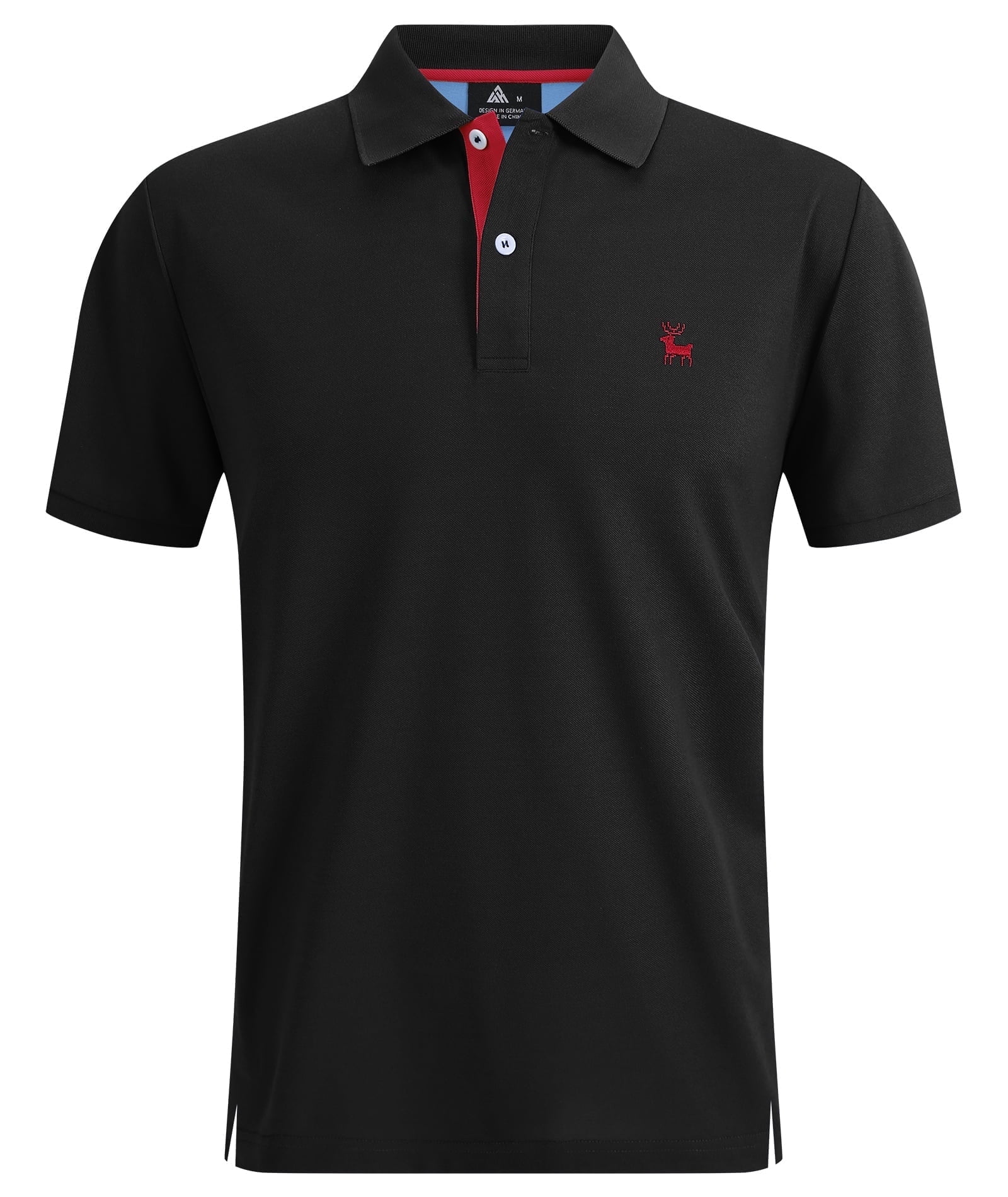 SCODI Men's Sport Short Sleeve Moisture Wick Polo Shirt with UPF ...