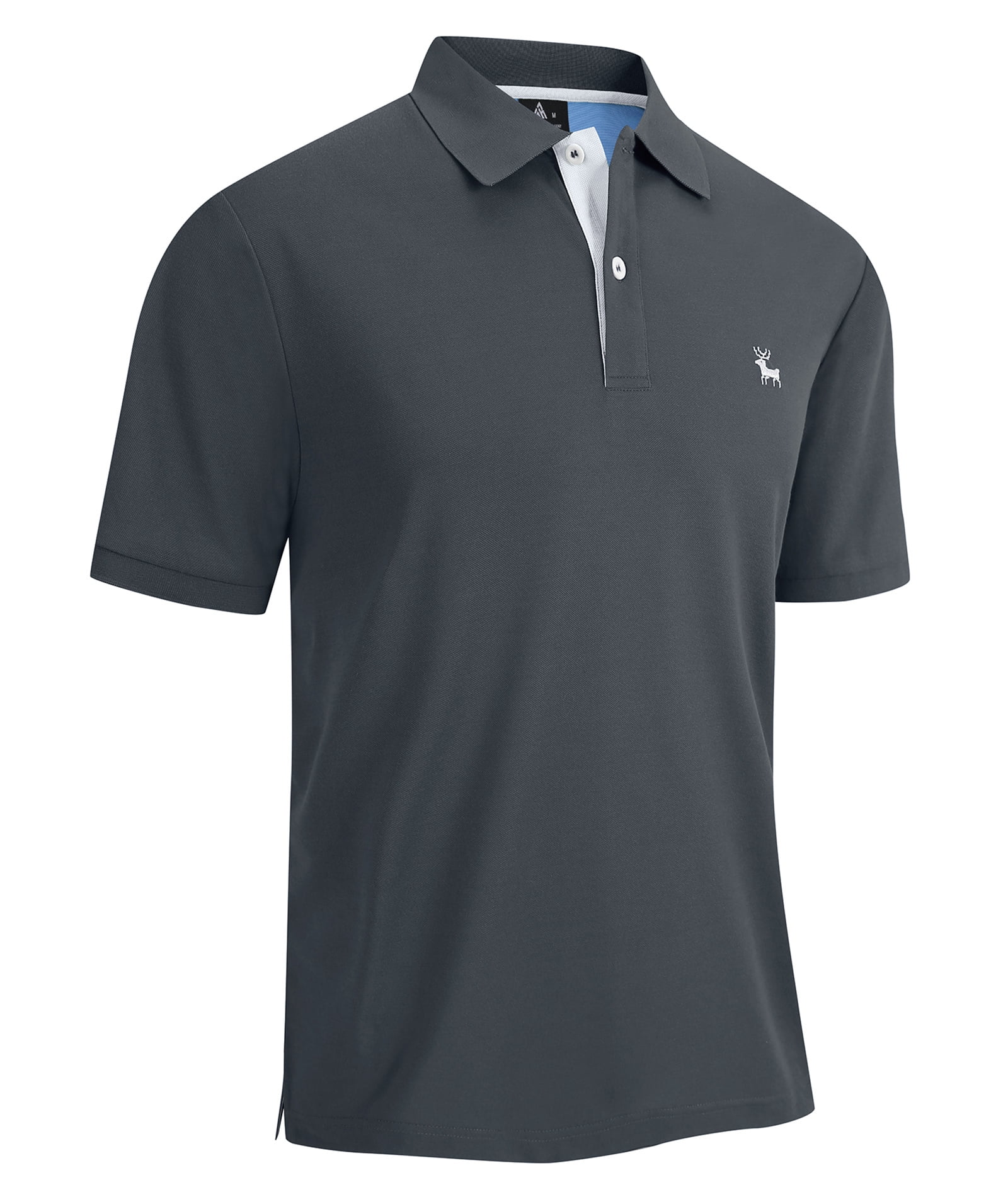 SCODI Men's Sport Short Sleeve Moisture Wick Polo Shirt with UPF ...