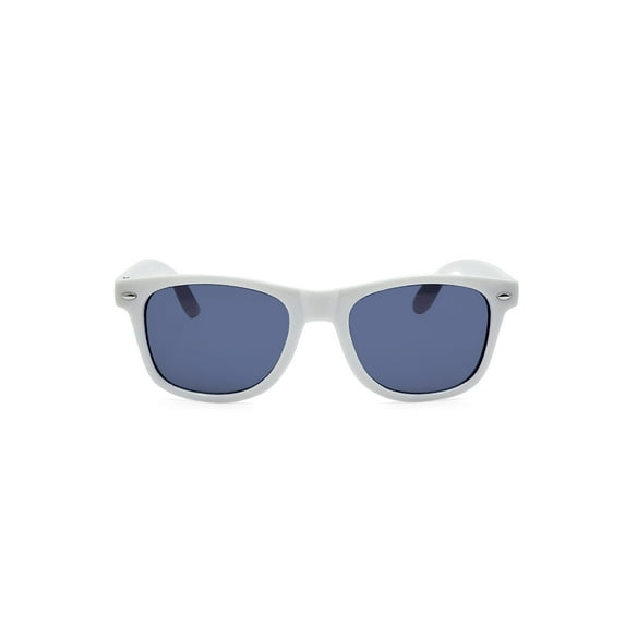 Plastic Wayfarer Sunglasses White Frame Smoke Lens Adult Unisex ...