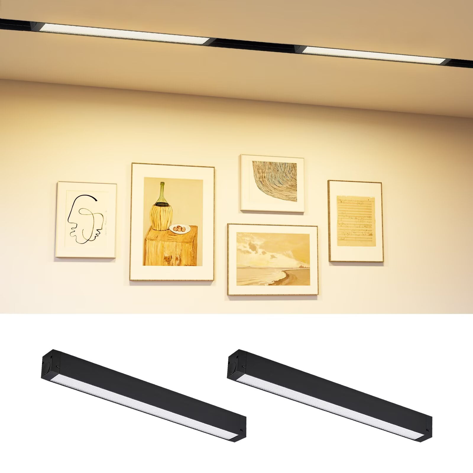 SCON 15W Adjustable CCT Linear LED Flood Light Lamp Head 2-Pack, 24V ...