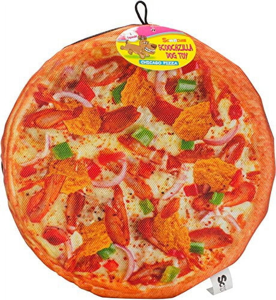 SCOOCHIE PET PRODUCTS 479 Chicago Style Pizza Dog Toy, 10" - Walmart.com