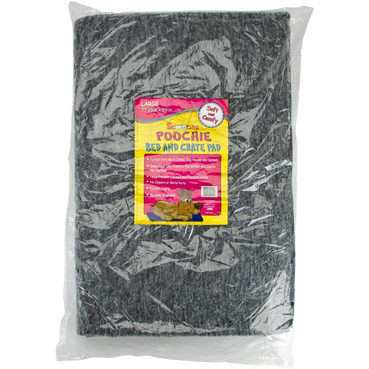 SCOOCHIE PET PRODUCTS Scoochie Poochie Bed and Crate Pad Medium ...