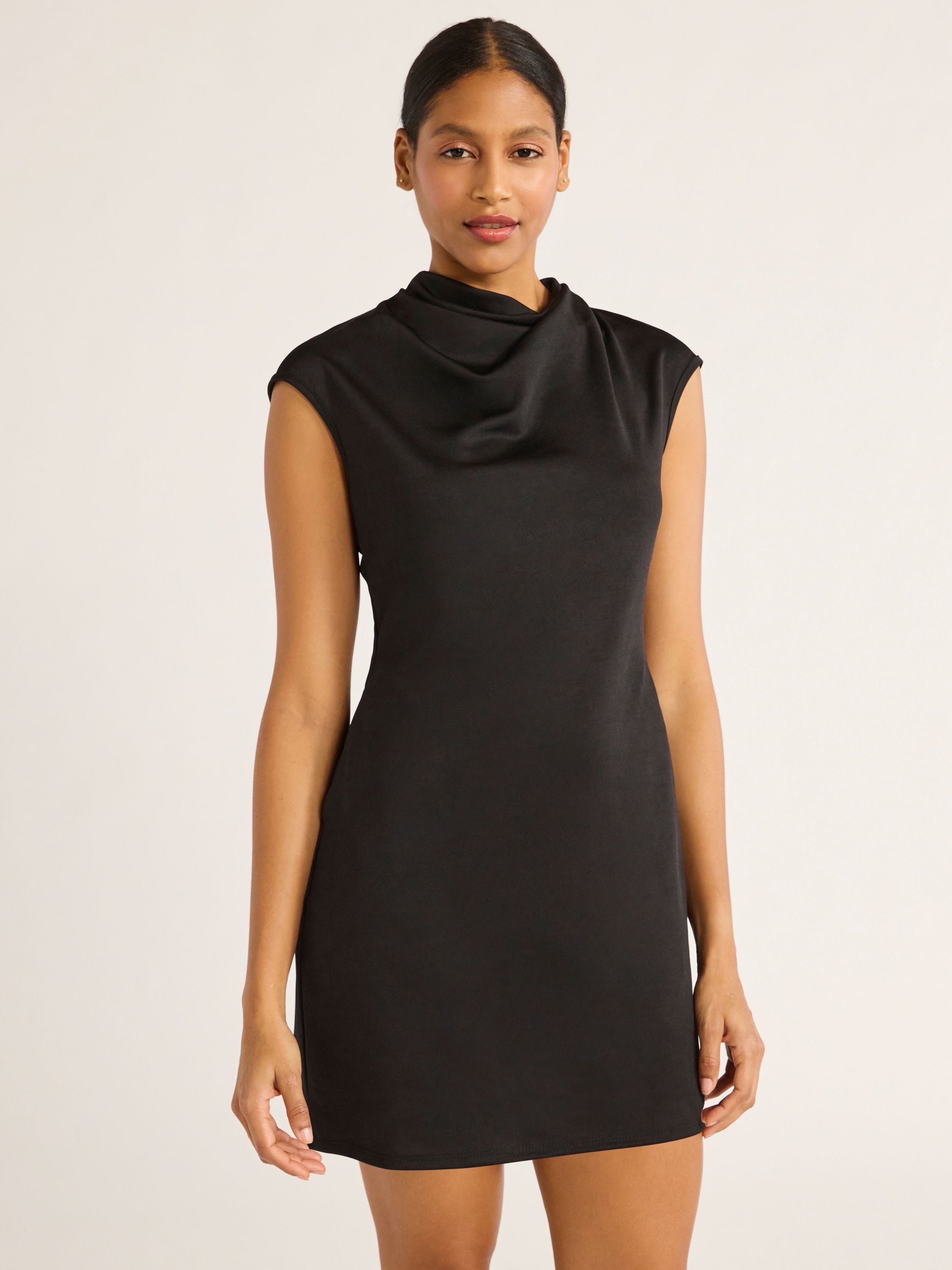 Scoop Women’s Ponte Funnel Neck Dress, Sizes XS-XXL - Walmart.com