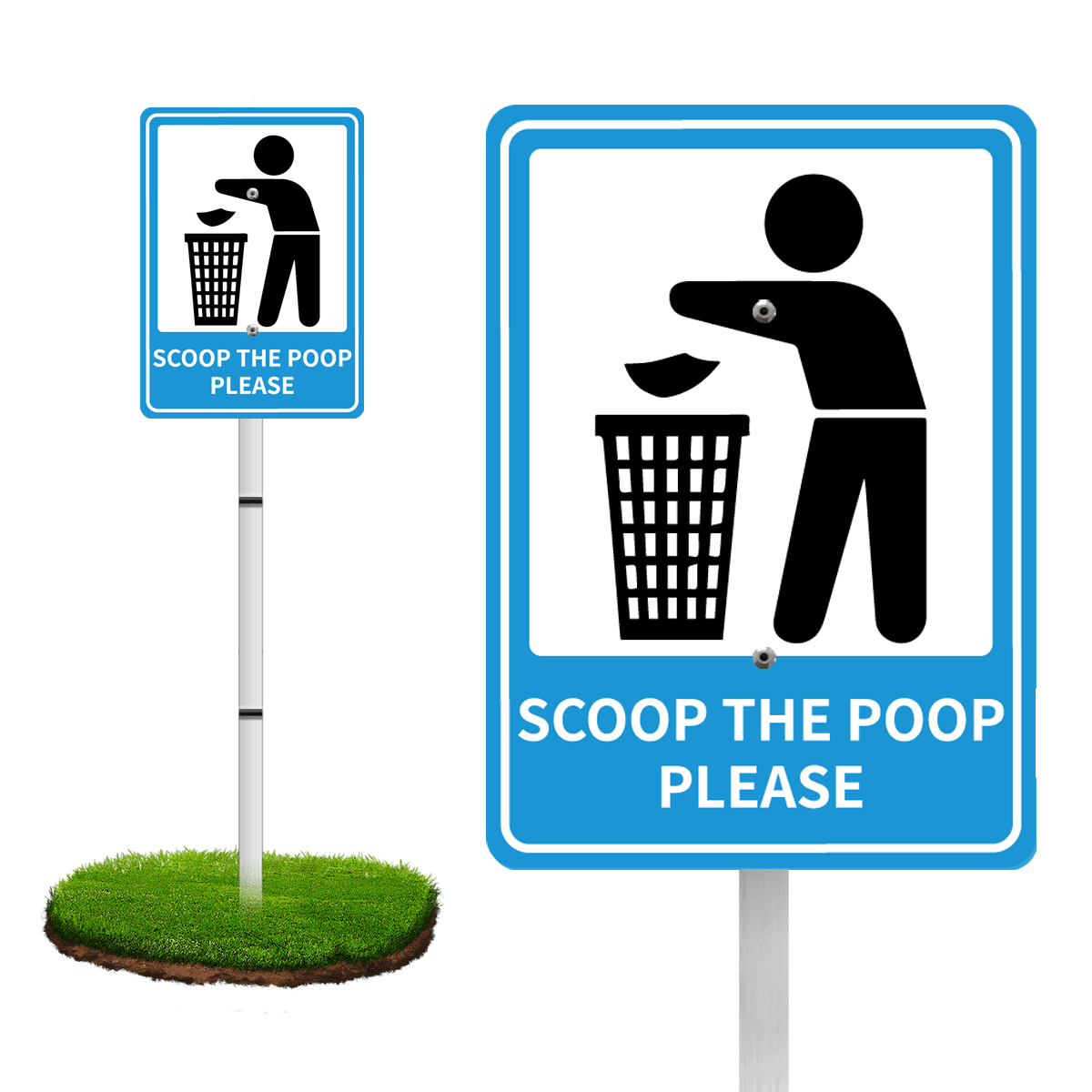 SCOOP THE POOP PLEASE Sign, Pick Up After Your Dog Signs,Yard Signs ...