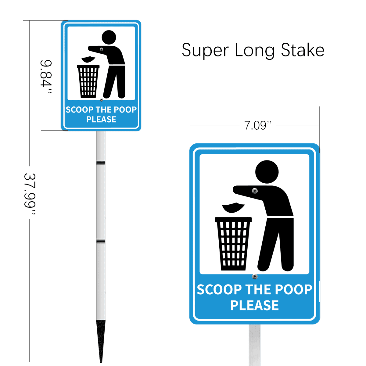 SCOOP THE POOP PLEASE Sign, Pick Up After Your Dog Signs,Yard Signs ...