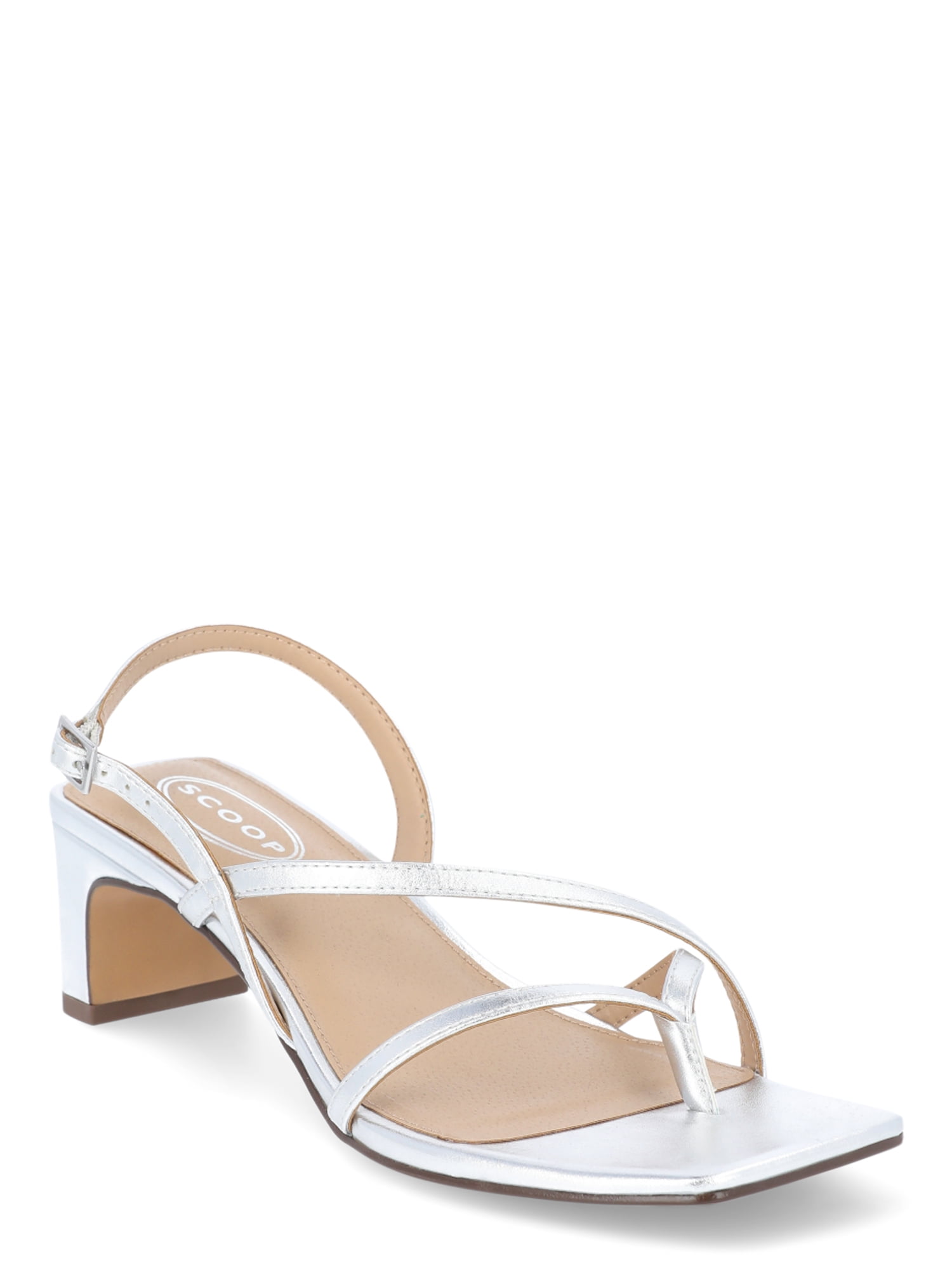 Scoop Women's Slingback Block Heels with Adjustable Strap - Walmart.com
