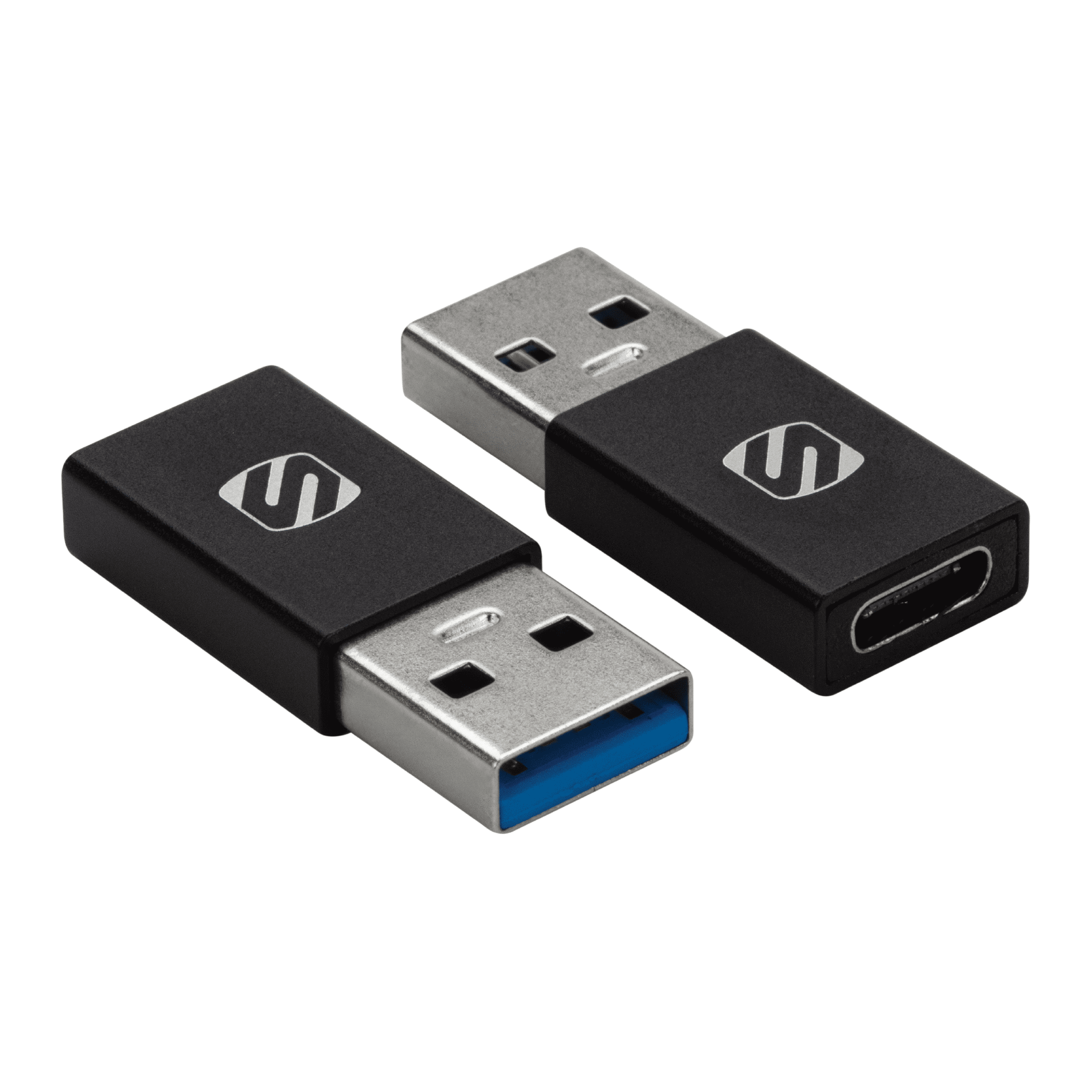 SCOSCHE ACA-2PKSP Strikeline USB Type-C to USB Type-A Adapter 2-Pack ...