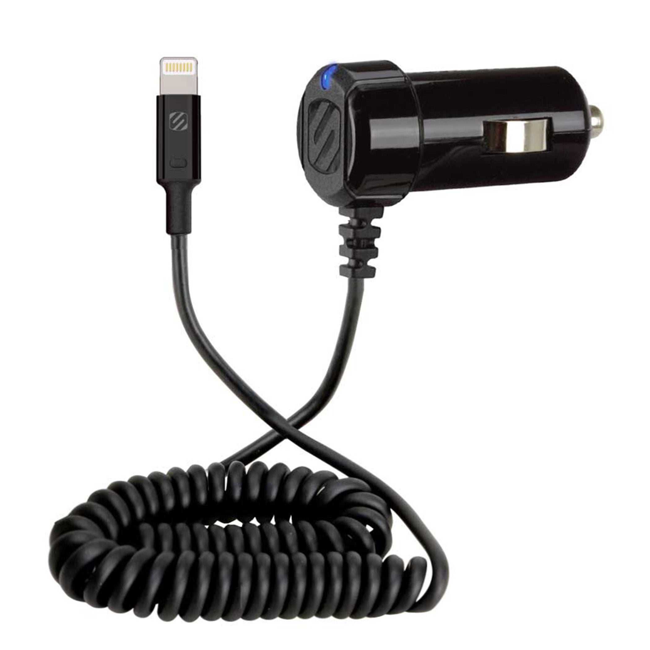 SCOSCHE I2C12A StrikeDrive™ 12W Car Rapid Charger with Integrated 3 ...