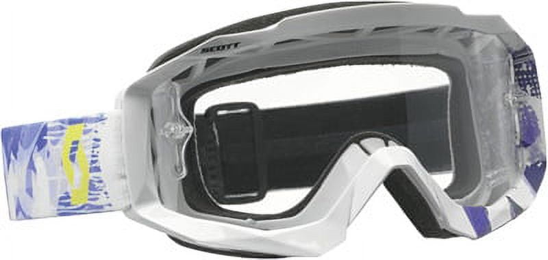 SCOTT Hustle Goggles Scramble White/Purple / Clear Lens 217782-4056041 ...