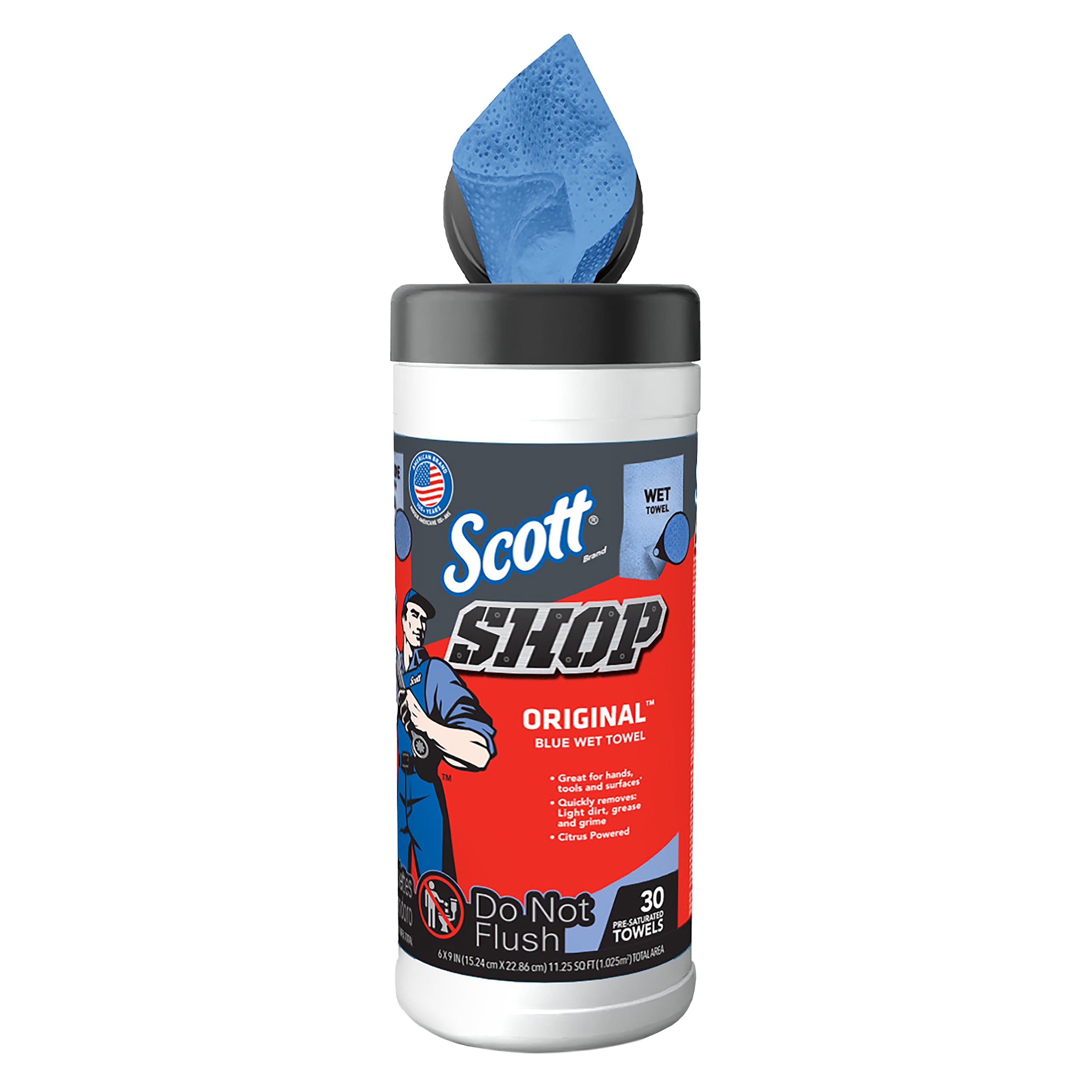Scott Shop Blue Wet Towels - Walmart.com