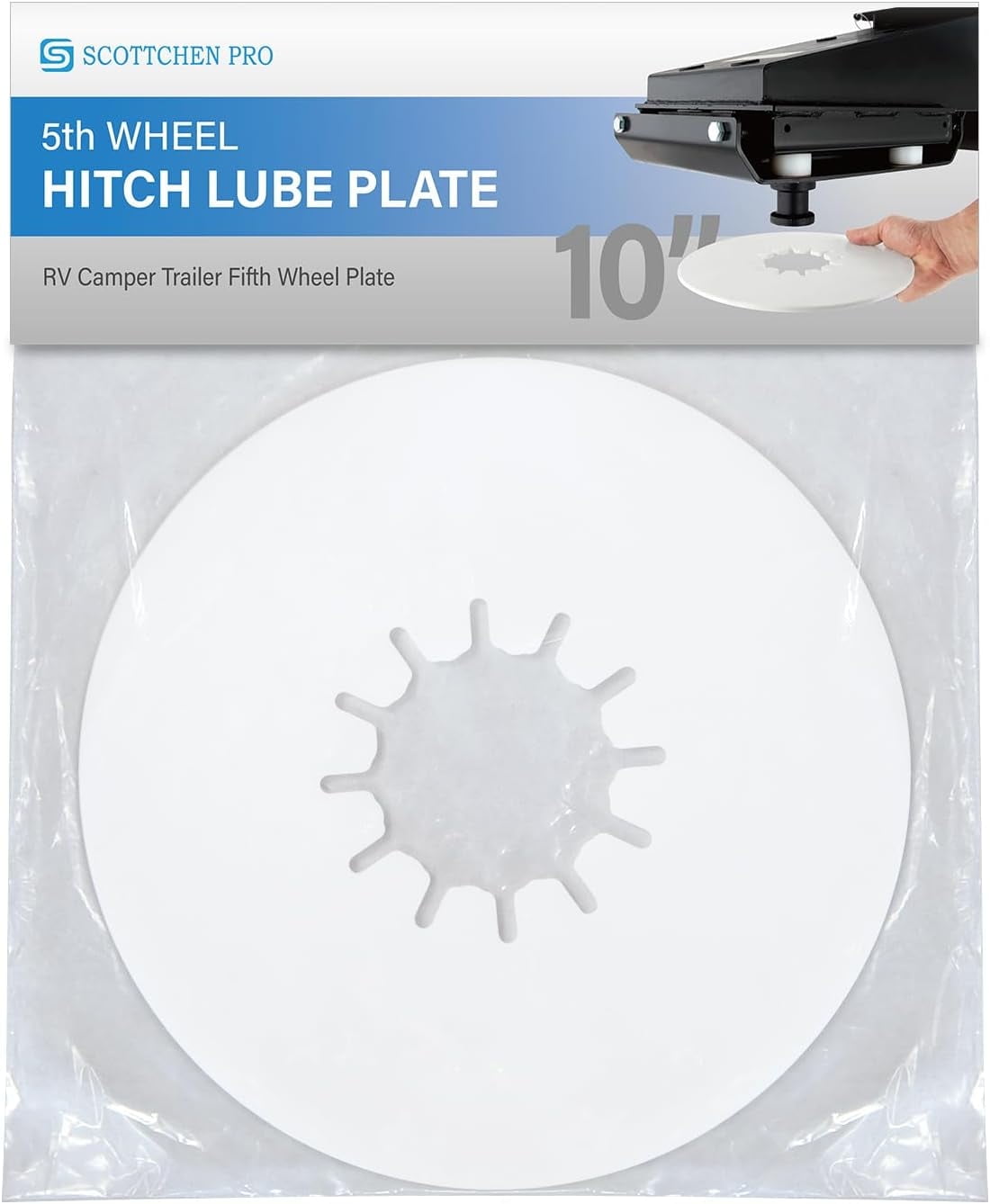 SCOTTCHEN 5th Wheel Hitch Lube Plate 10in RV Camper Trailer Fifth Wheel ...