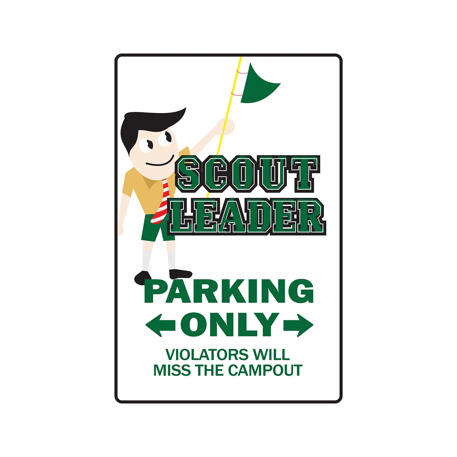 SCOUT LEADER Aluminum Sign boy girl brownie cub eagle troop pack ...