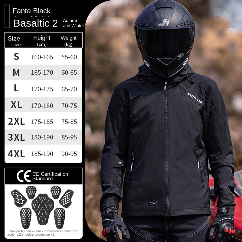 SCOYCO-Fall Winter Men's Women's Armor Protection, Wind and Waterproof ...