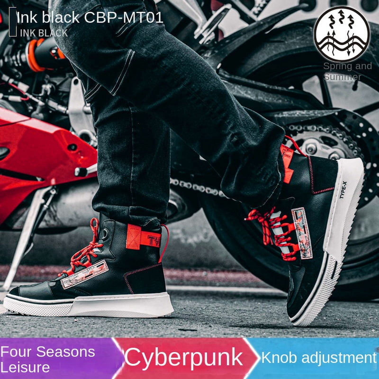 SCOYCO-Men's and women's non-slip waterproof cowhide motorcycle riding ...