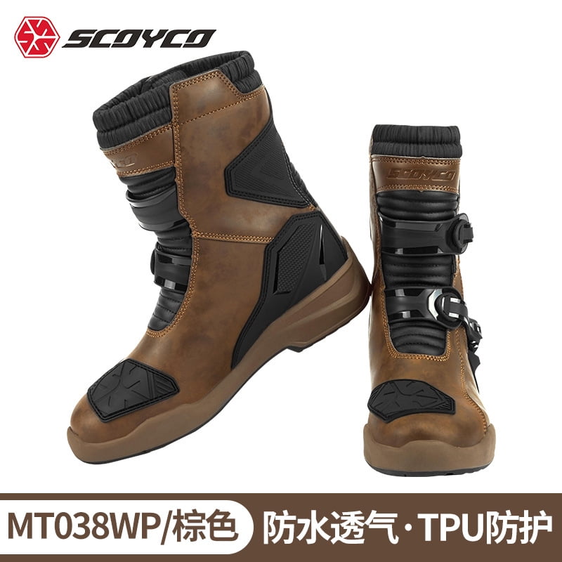 SCOYCO motorcycle boots, motorcycle riding shoes, anti fall, anti slip ...
