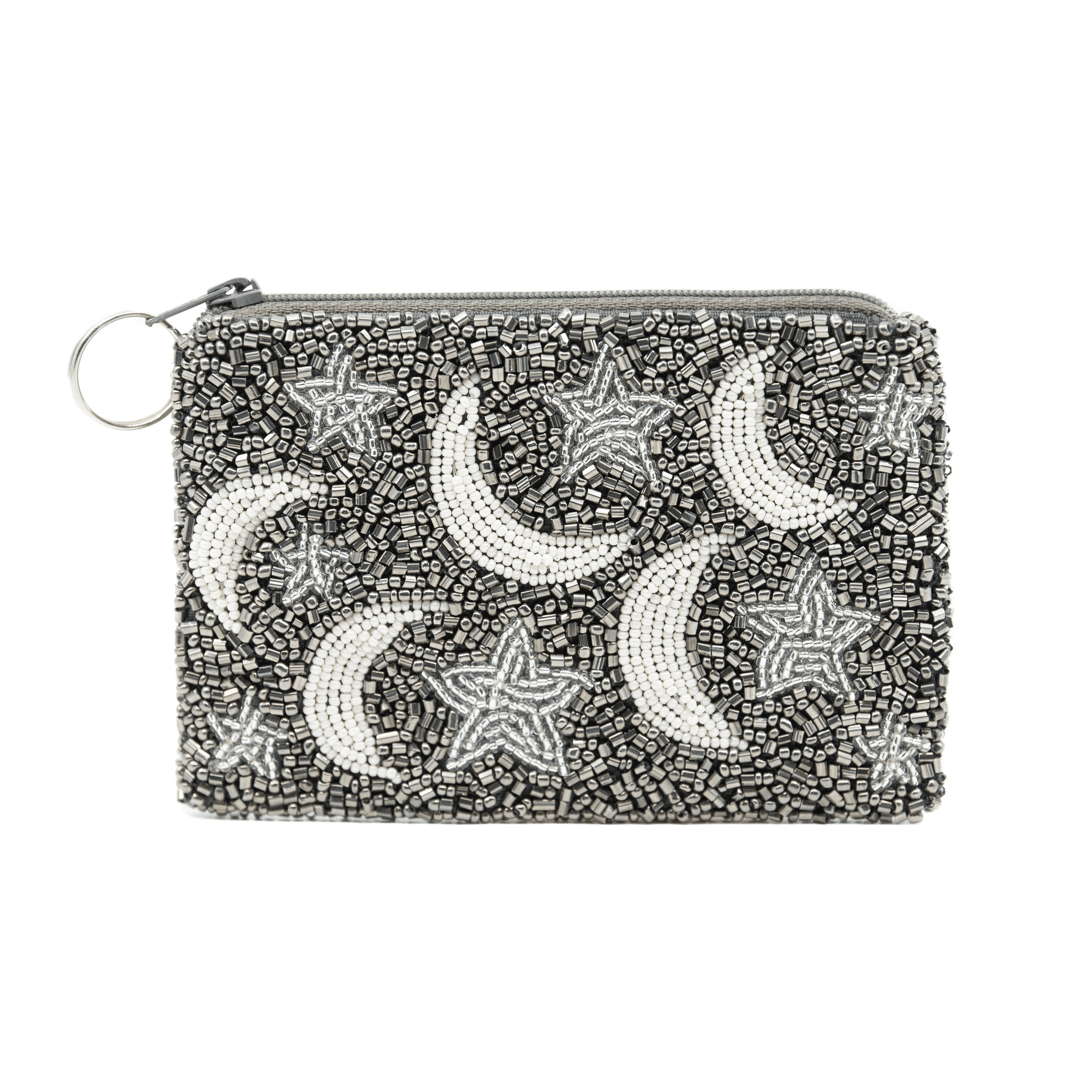 SCP Coin Purse/beaded[ Star & Moons/ Pewter ] - Walmart.com
