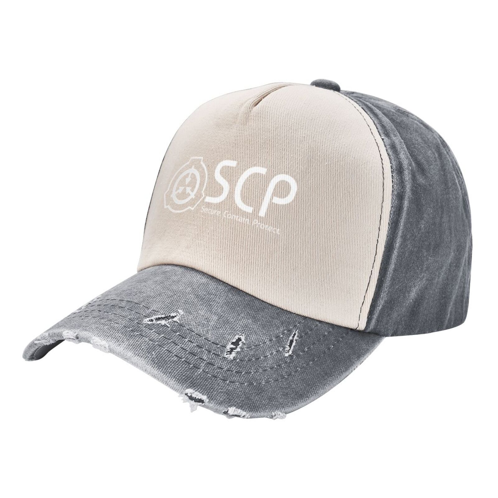 SCP Foundation Baseball Cap Vintage Denim Adjustable Sport Dad Hat ...