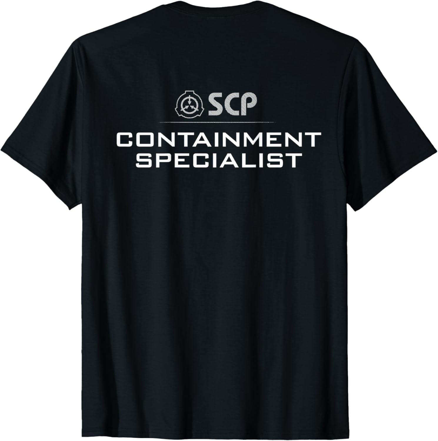 SCP Foundation Containment Specialist, Design on Back T-Shirt - Walmart.com