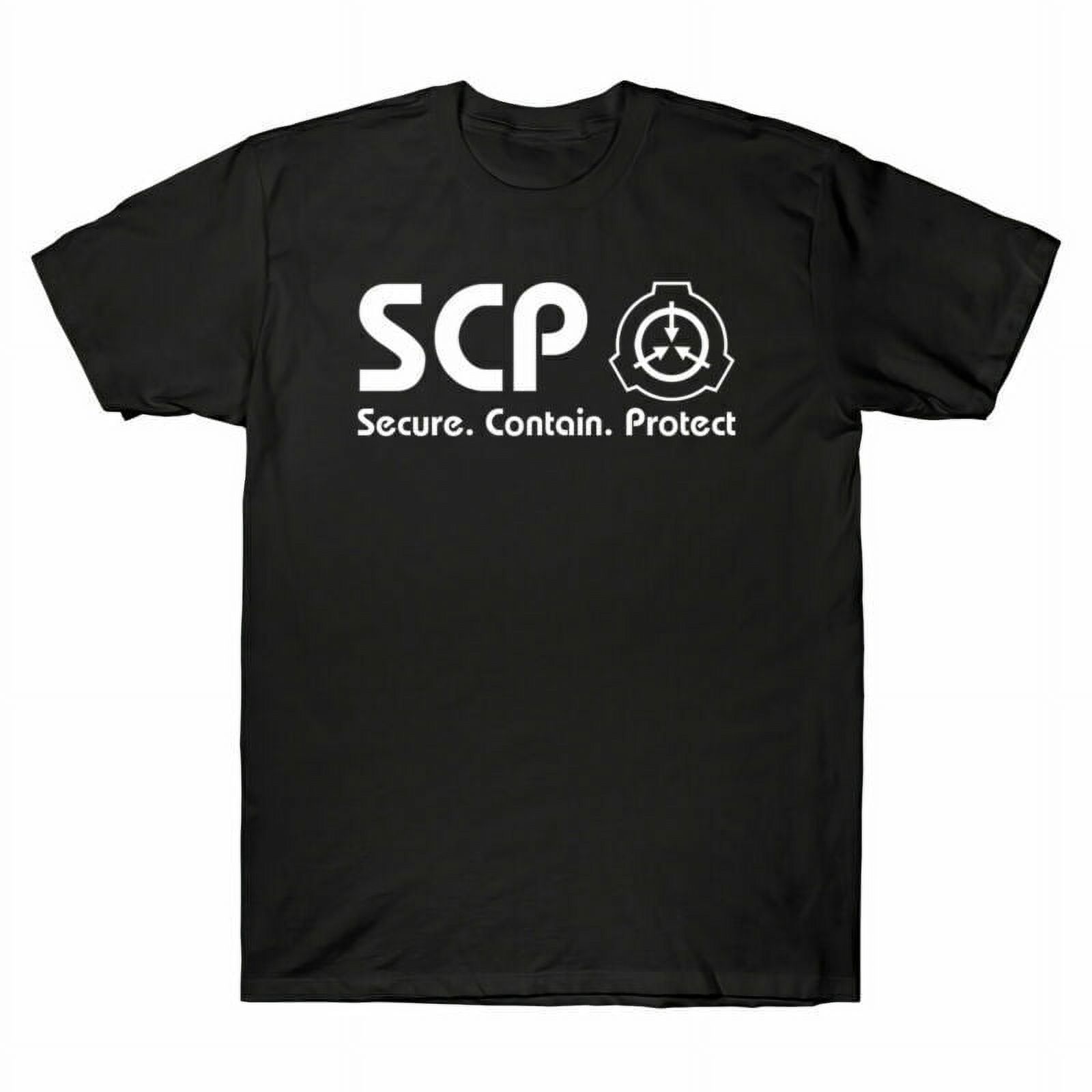 SCP Foundation Fans T Shirt Secure Contain Protect Short Sleeve Men's ...