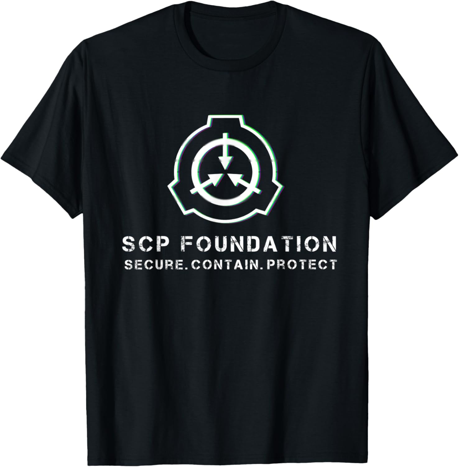 SCP Foundation Secure Contain Protect Glitch Blur Tee - Walmart.com