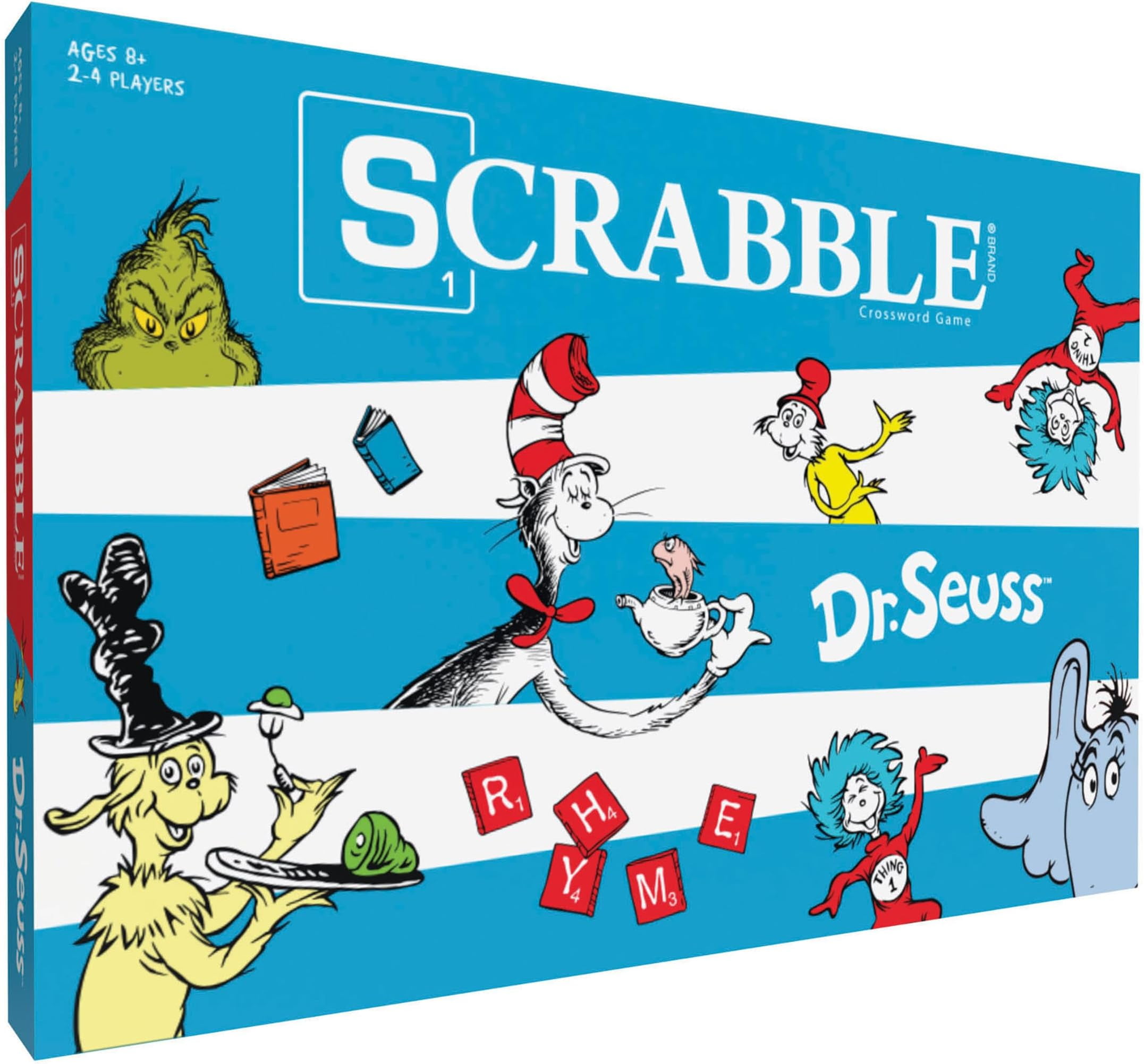 SCRABBLE: Dr. Seuss Board Game | Official Scrabble Game with a Rhyming ...