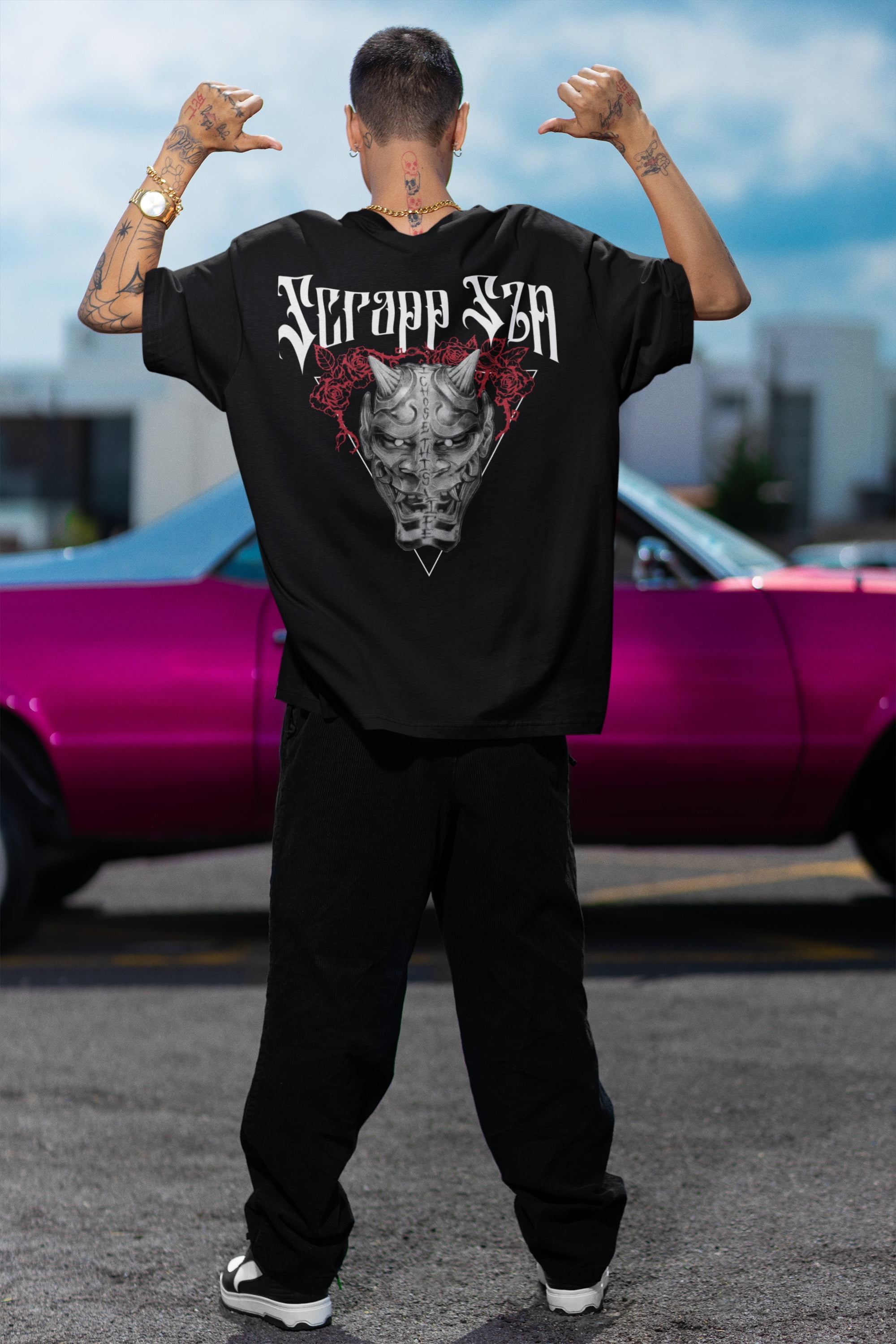 SCRAPP SZN Back Tattoo BOXY Tee | (2 COLORS) | WYH? x SCRAPPY RAMIREZ ...